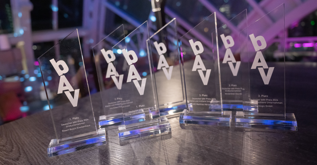 Deutscher bAV-Preis 2025: Bewerbungsfrist endet am 15. Januar 2025 - dpn